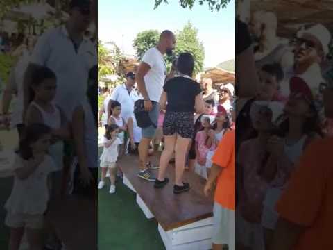 Singing on the stage shape of you for first time