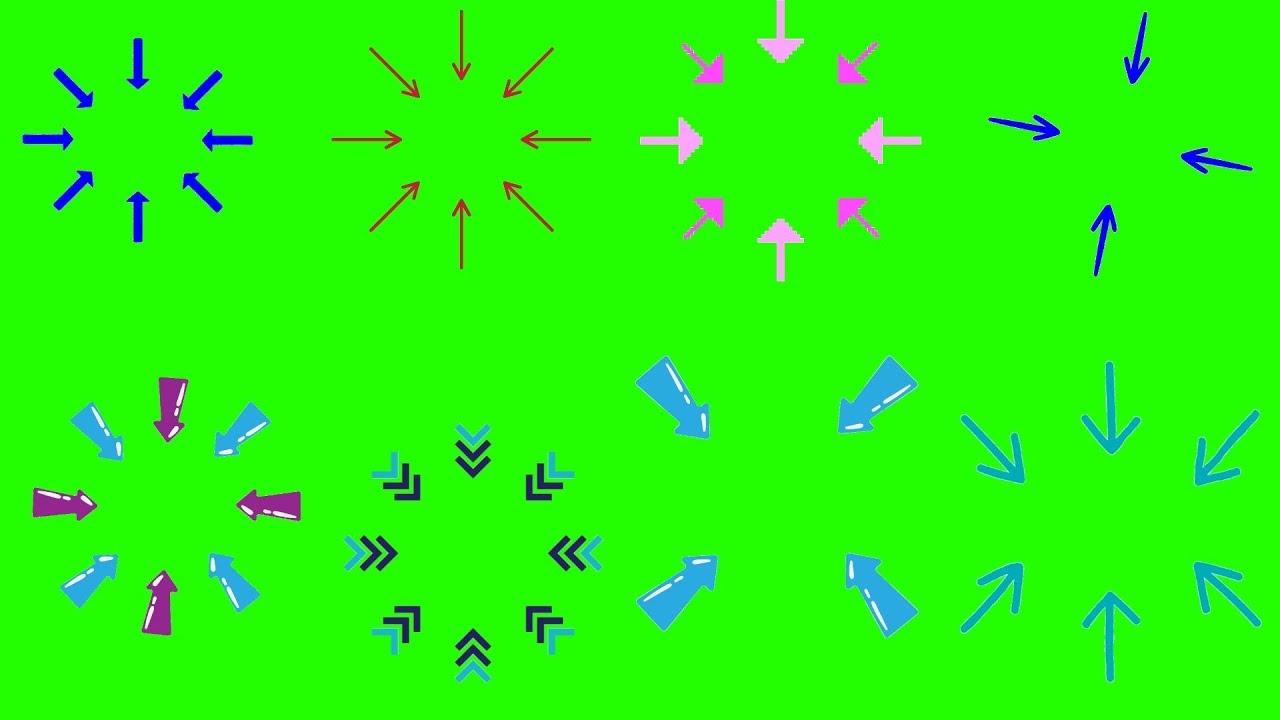 ARROW Green Screen (MULTIPLE Arrow Overlay) - YouTube