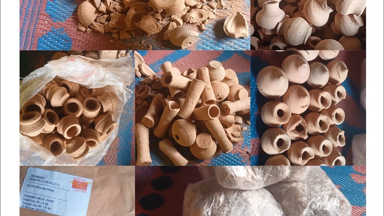 HUGE parcel of clay pots # unboxing 5kg#claypots review # my big parcel ...