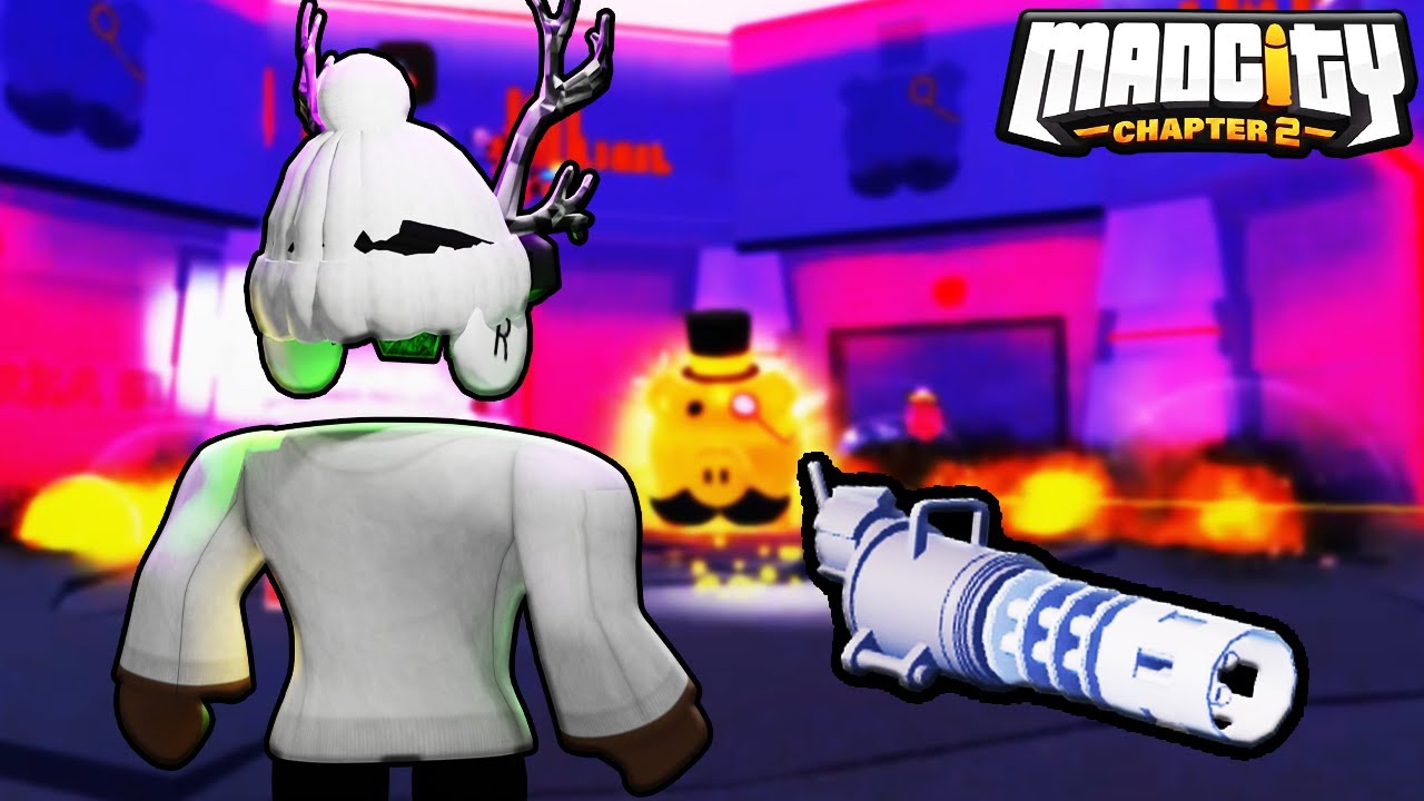 ADMIN MINIGUN AGAINST PIGGY BOSS Mad City Chapter 2 - YouTube