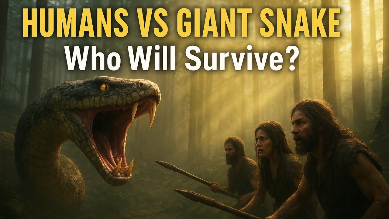 Life 2 Million Years Ago: HUMANS VS GIANT SNAKE – Who Will Survive? - YouTube