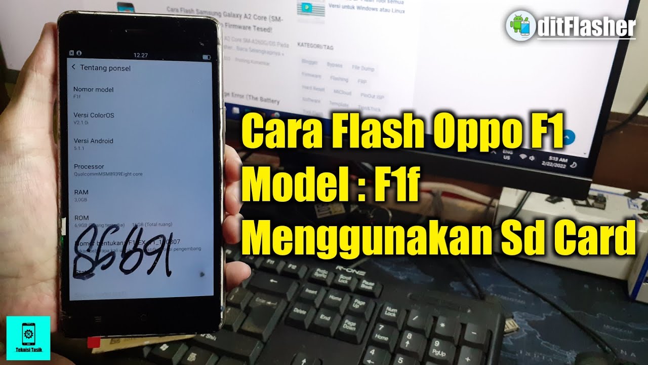 Cara Flash Oppo F1 (F1f) Via SdCard Kartu Memori (Work Tested!) - YouTube