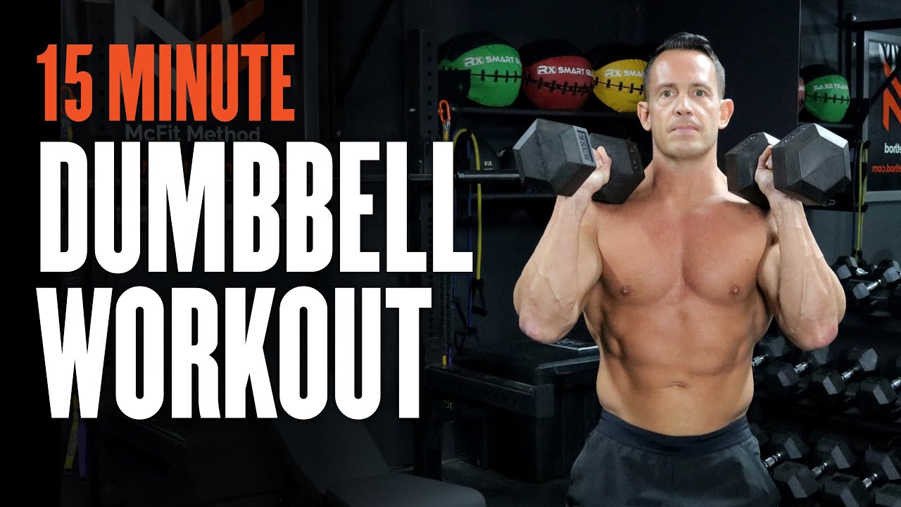 15 Minute Dumbbell Workout at Home - YouTube