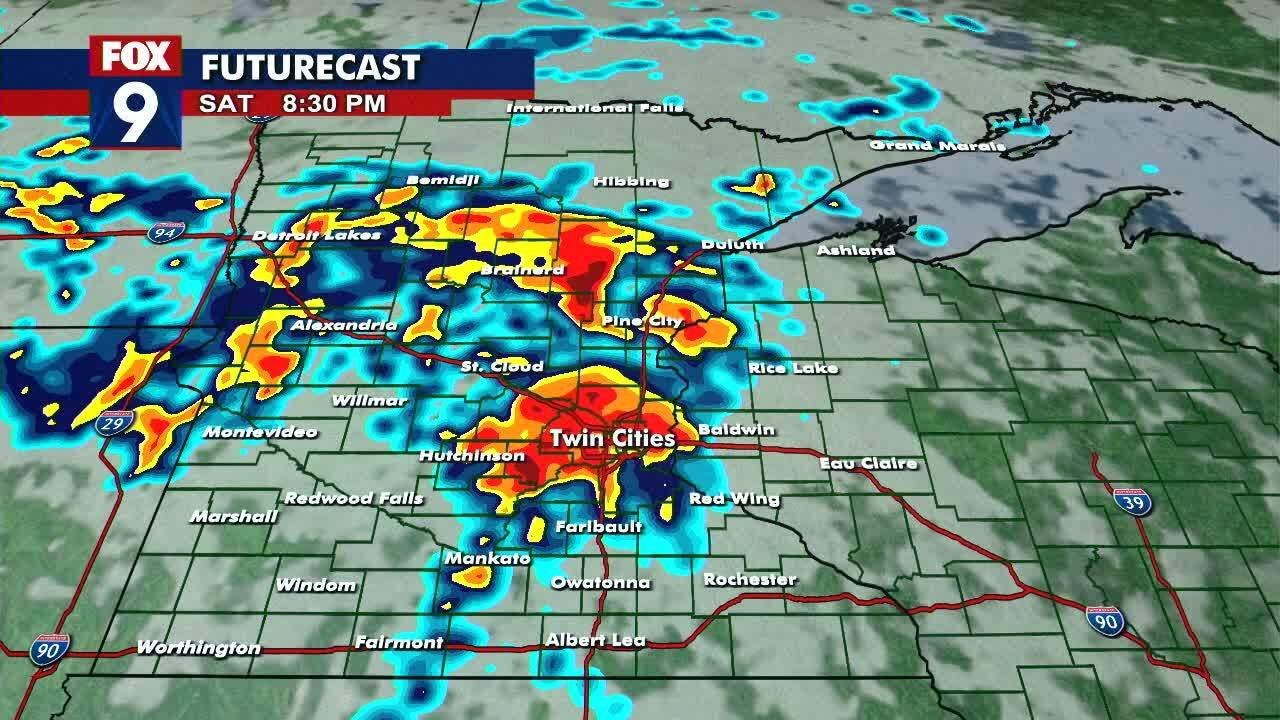 MN weather: Showers, storms for Saturday night - YouTube