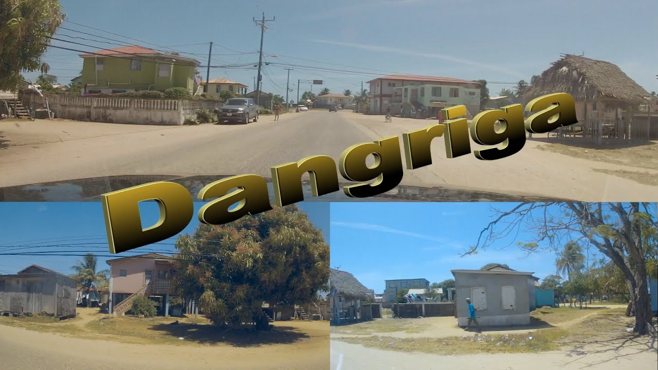 Dangriga our first drive through - YouTube