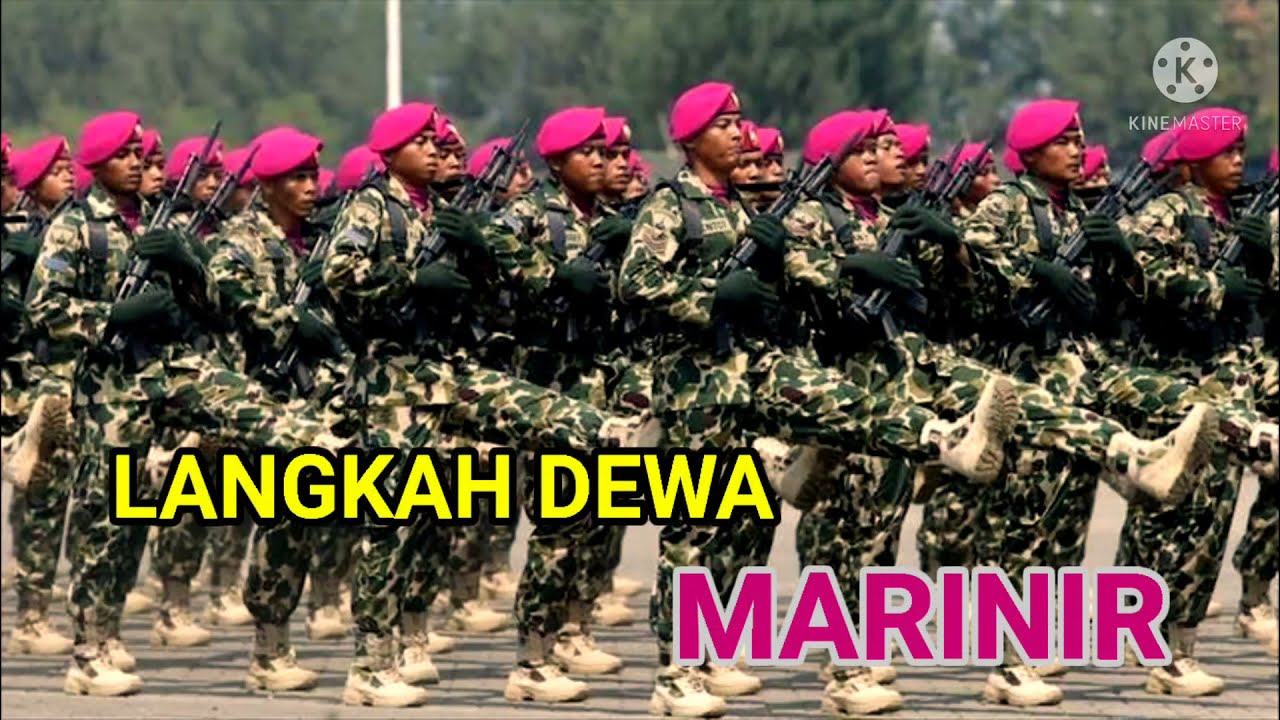 Defile Langkah Dewa Pasukan MARINIR Hantu Laut - YouTube