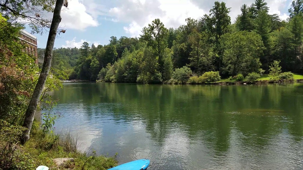 Beautiful Hidden Waterfall near the Power Plant on Tallulah Falls Lake ...