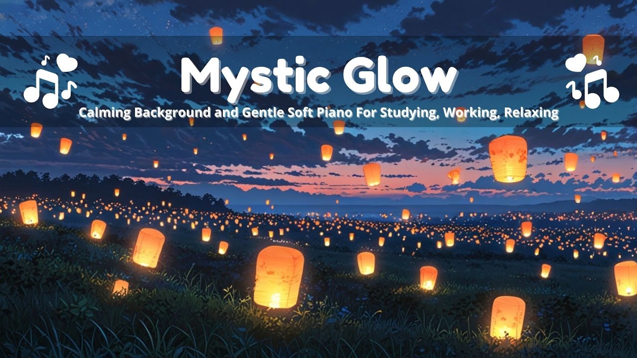 Mystic Glow - Slow Piano Relaxing BGM For Healing, Studying, Working ...
