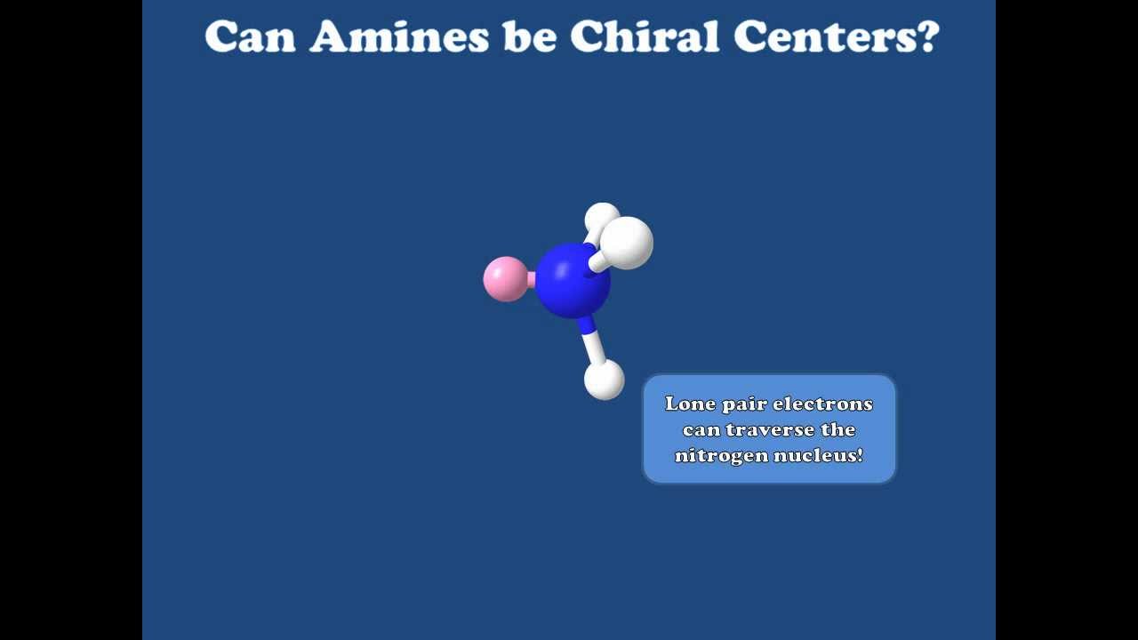 Nitrogen as a Chiral Center - YouTube