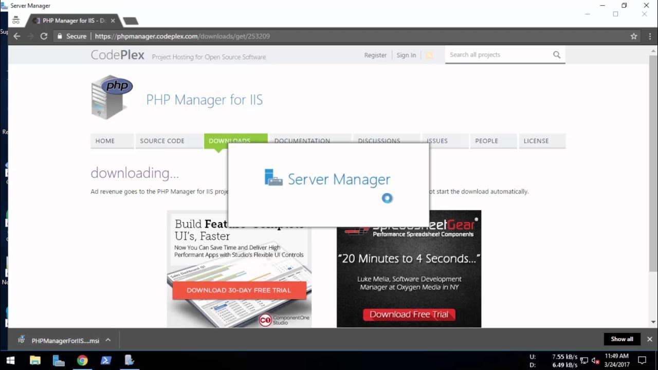 PHP Manager for IIS 10 on Windows Server 2016 - YouTube