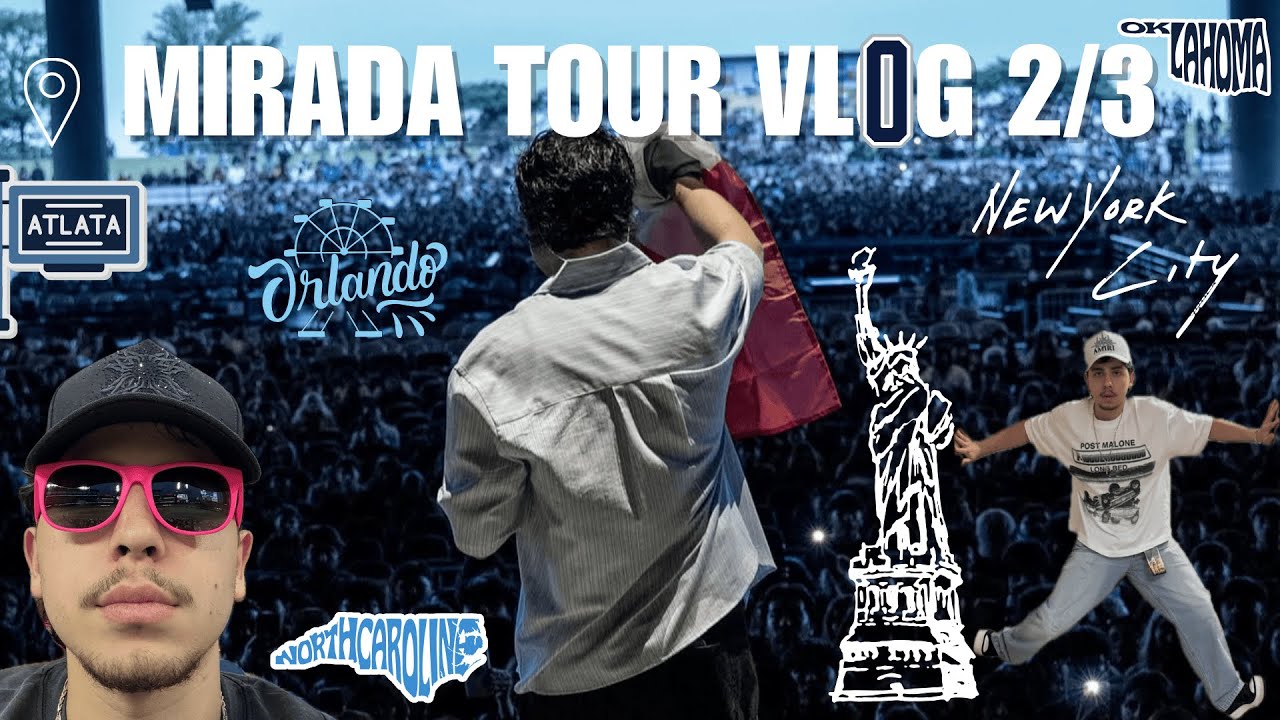 MIRADA TOUR VLOG 2/3 | NEW YORK, ATLANTA, ORLANDO, CINCINNATI ...