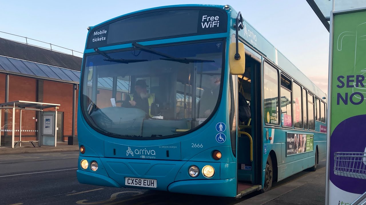 Ragged! Arriva Wales (Chester) - 2666 CX58 EUH - Route X4 - YouTube