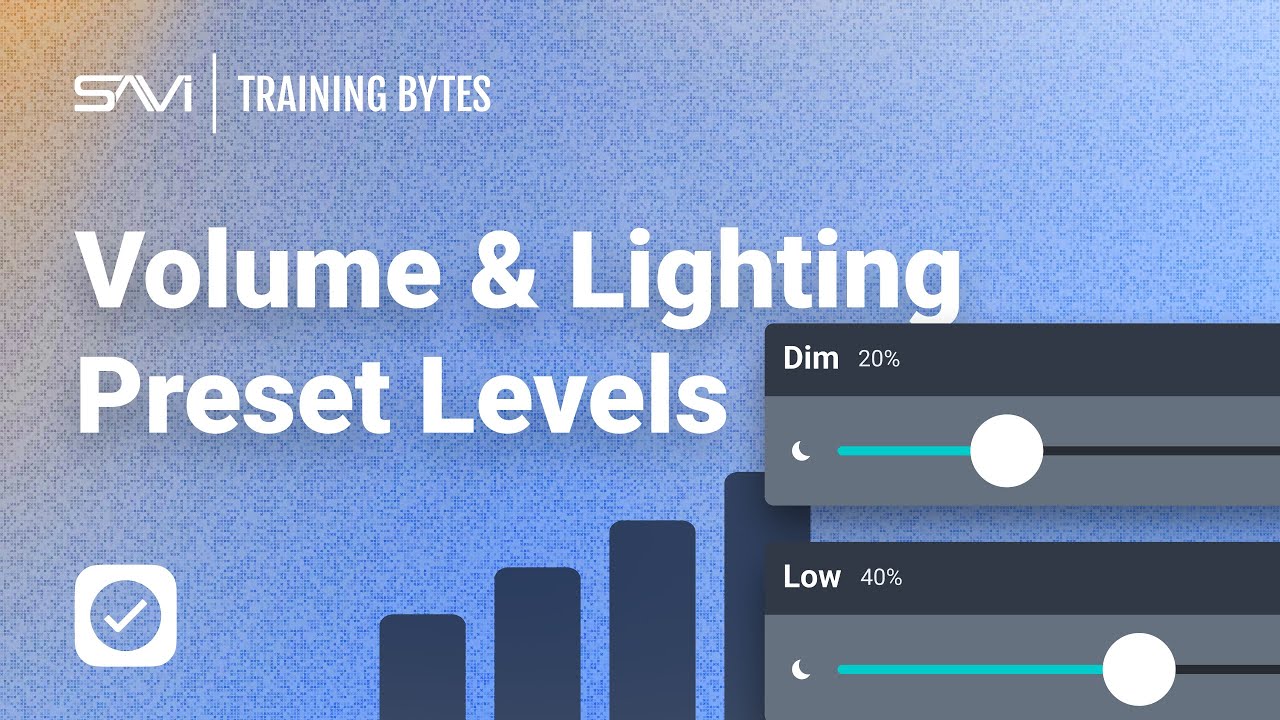Volume and Dimming Preset Levels - YouTube