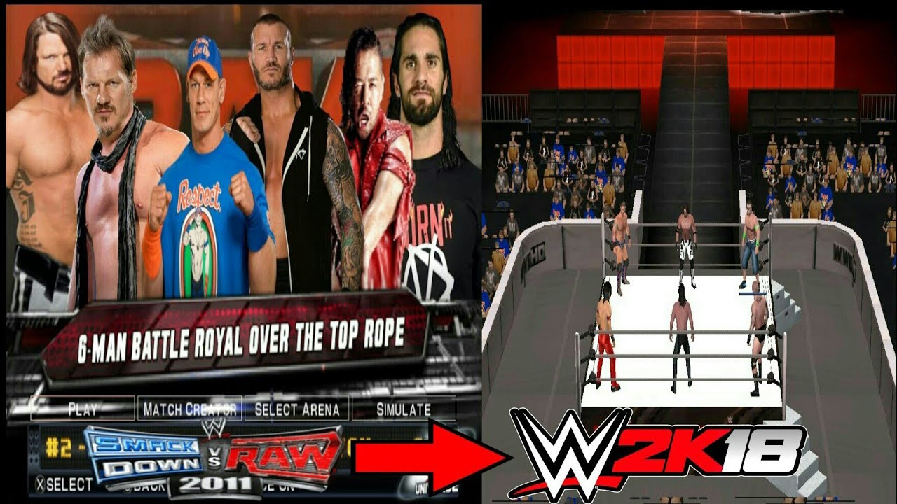 WWE 2K18 PSP GAMEPLAY,MENU AND MORE - YouTube