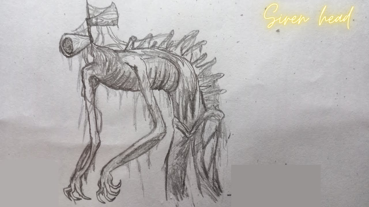 Siren head drawing || - YouTube