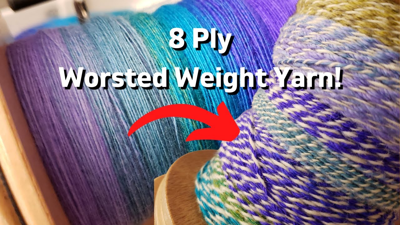 8 Ply Handspun Yarn - A Cabled Crepe Adventure! - YouTube