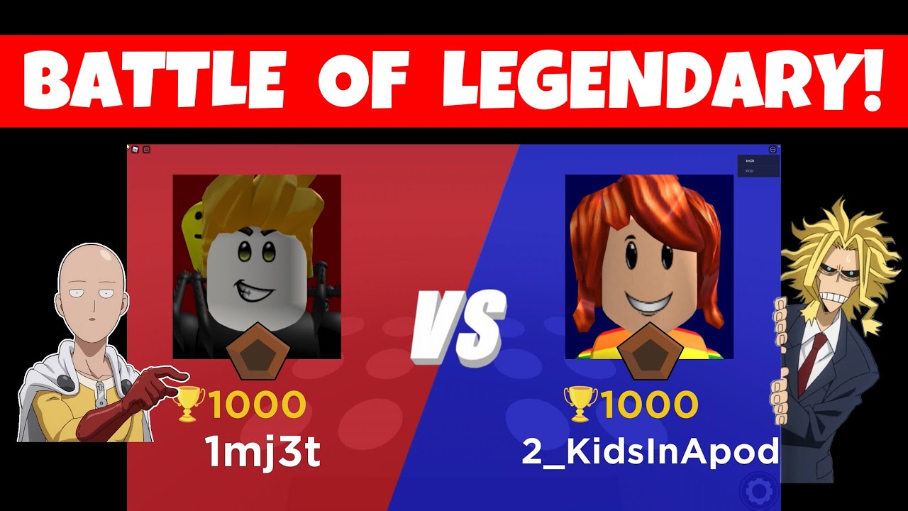 LEGENDARY FIGHT One Punch Man Saitama VS All Might | Anime Brawl All ...