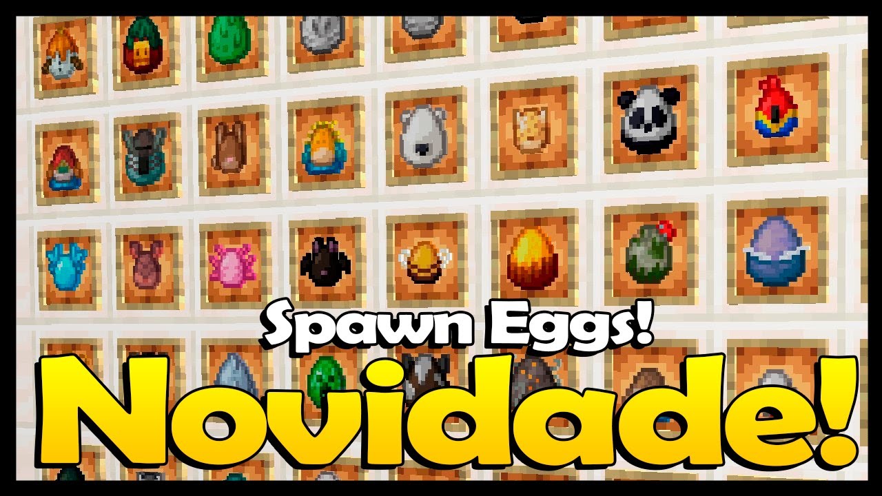 OFICIAL! O MINECRAFT ATUALIZOU TODOS OS OVOS DE SPAWN! - YouTube