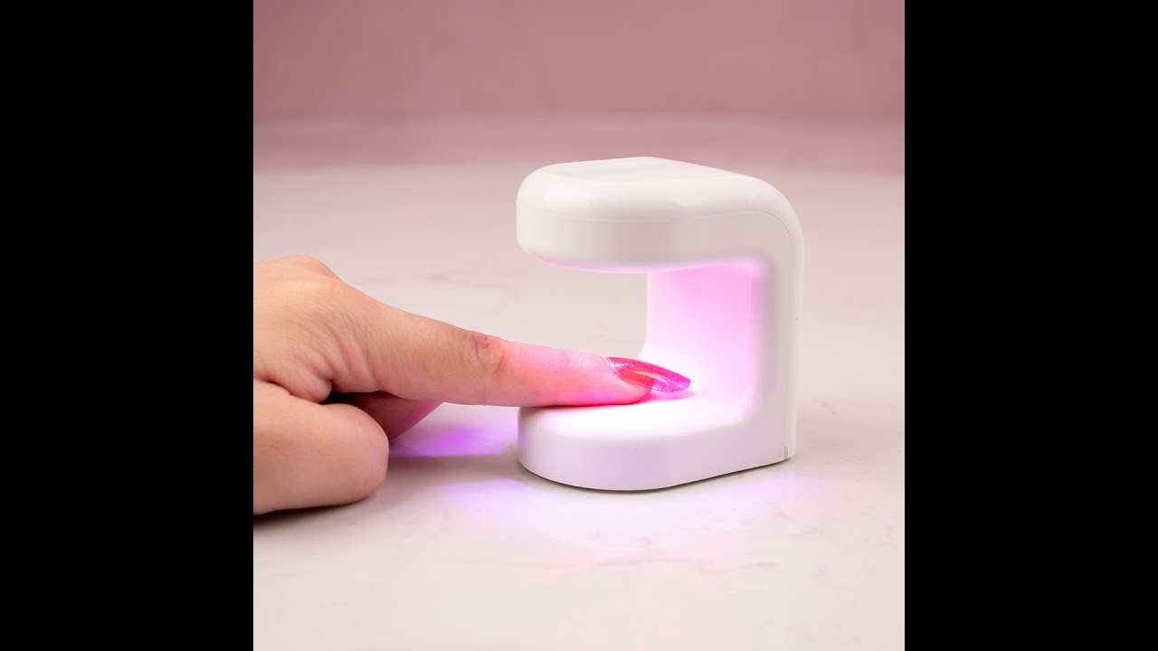 ATVIONE Portable Mini Nail Dryer Gel Polish Curing Lamp Cordless USB 9W ...