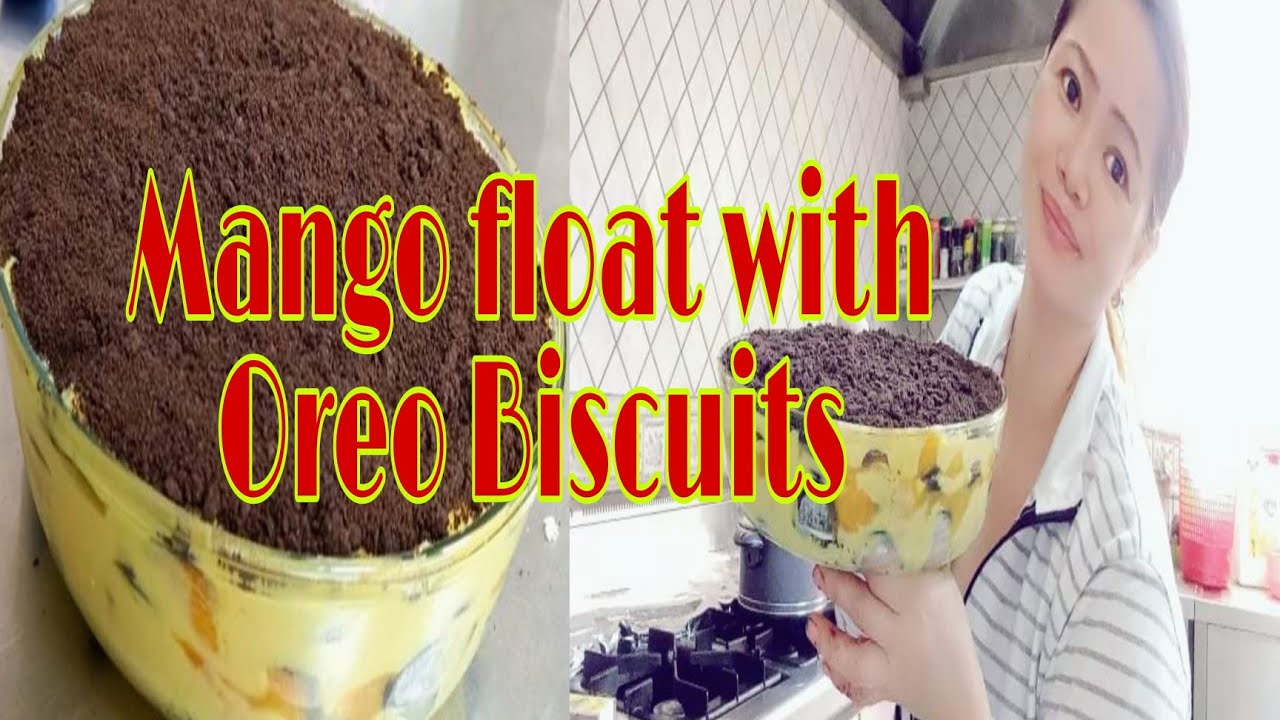 Mango float with oreo biscuits.. - YouTube
