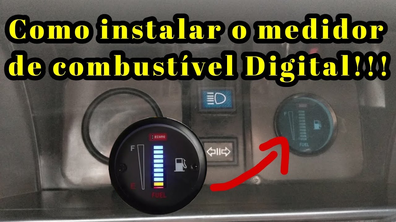 Instalação do medidor de combustível Digital!!! - YouTube