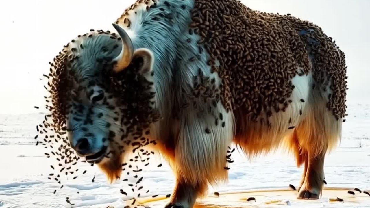 White Bison Attacked by Millions of Parasite Bees in the Arctic ...