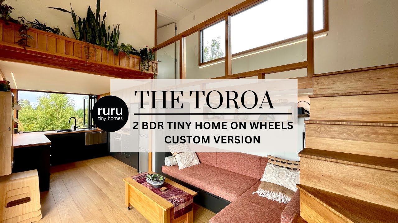 Ruru Tiny Homes: Custom design - Two bedrooms tiny home on wheels - YouTube