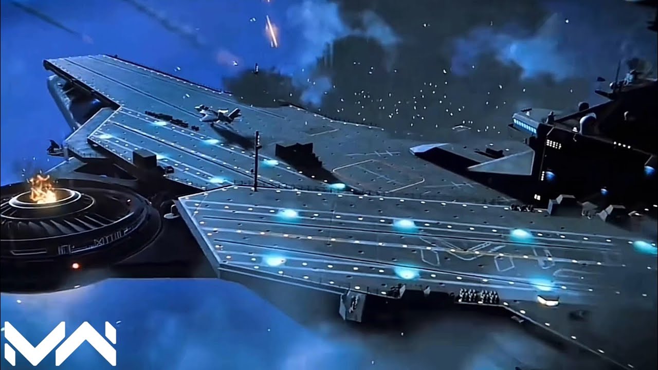Modern Warships Helicarrier USS Musk (CVN-X) Gameplay New Tralier - YouTube