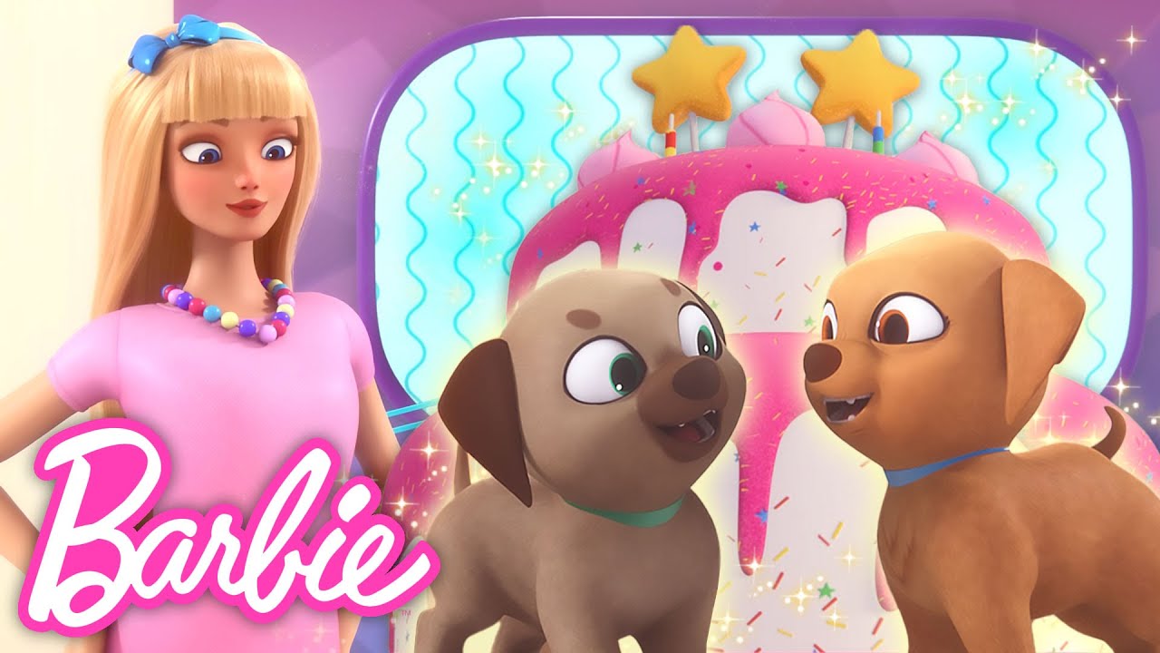 More Cake & Puppies! 🍰🐶 | Barbie Clips - YouTube