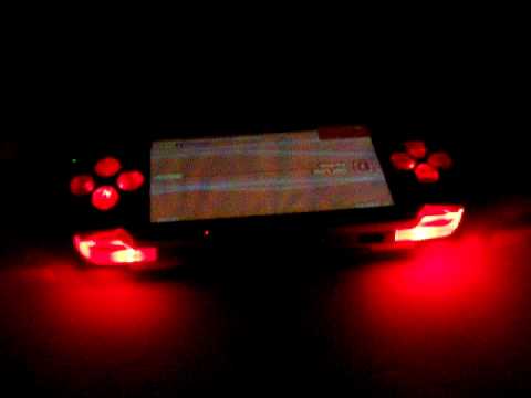 Custom Chrome PSP, with 5 soundreactive LED's, UMD jewel, - YouTube