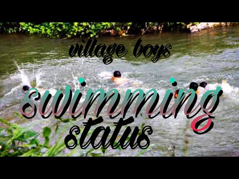 #village boy # swimming in river  # River status |||