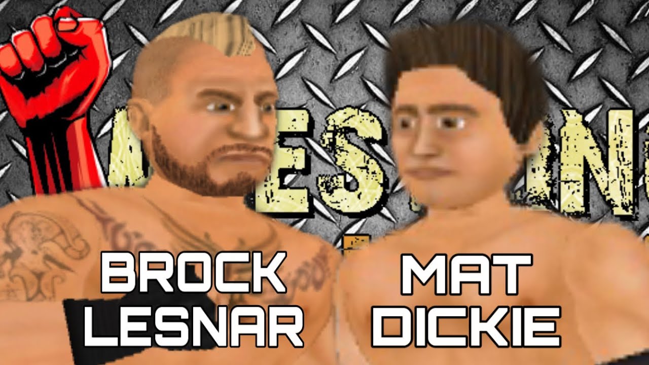 Brock Lesnar vs Mat Dickie (Wrestling Revolution 2D) - YouTube
