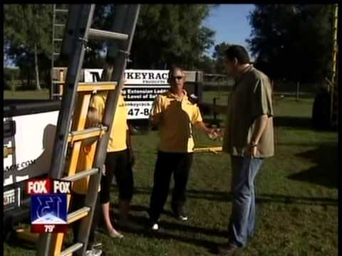 The Monkeyrack Extension Ladder Stabilizer on Fox 13 Network - YouTube