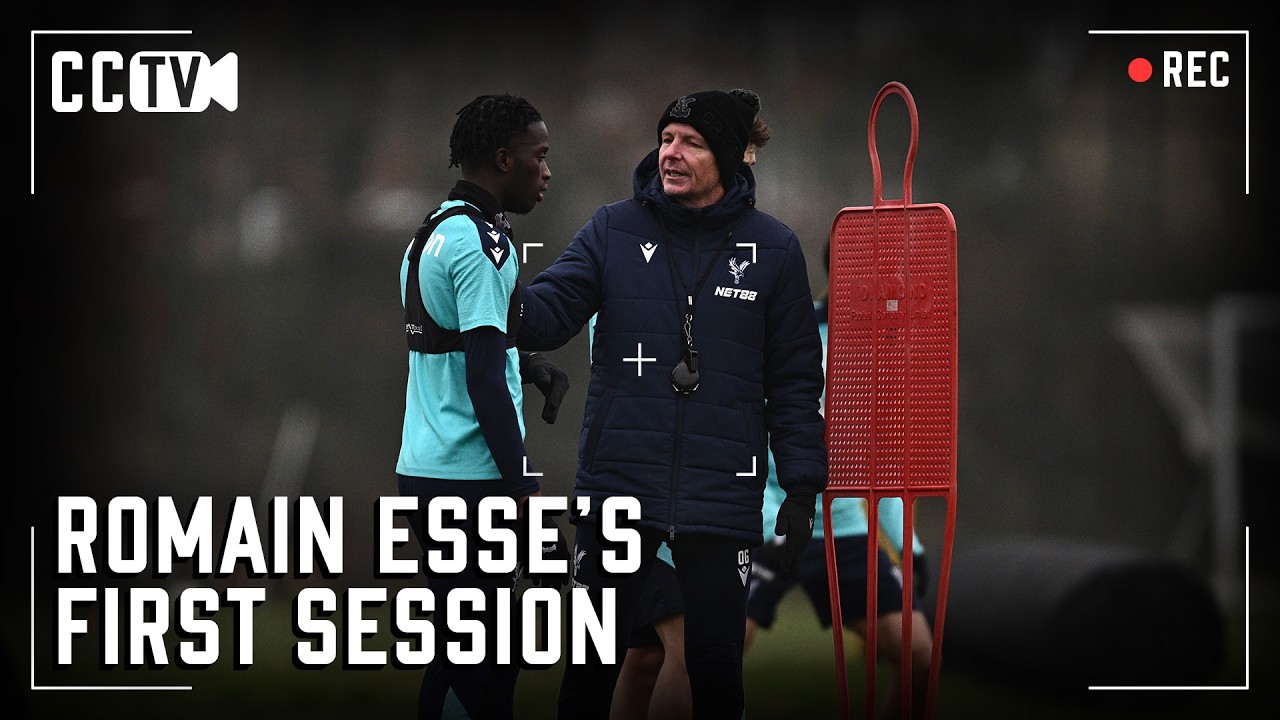 Romain Esse's First Training Session 🦅 | Premier League Training | CCTV ...