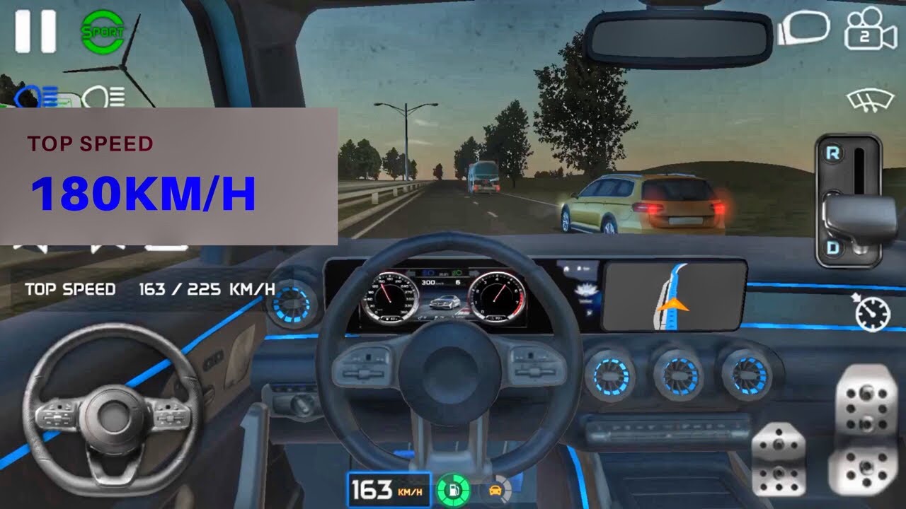 TOP SPEED 180km/H | real driving SIM # android/iOS game play-full HD ...
