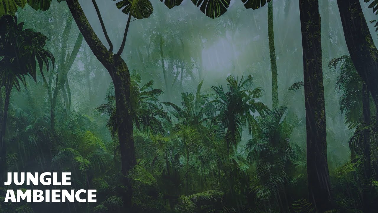 Jungle Ambience and Rainforest Sounds - Sleep with Jungle & Animal ...