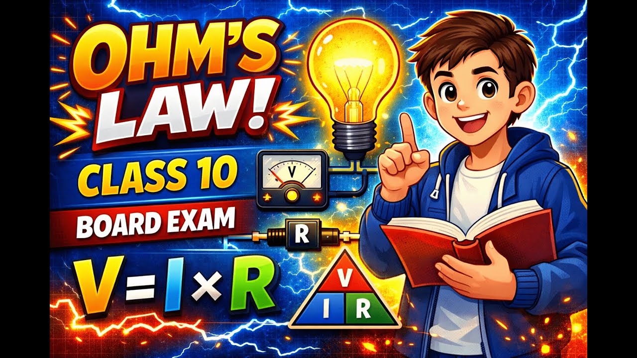 Ohm's Law Explained | Class 10 Physics Electricity | Concept ...