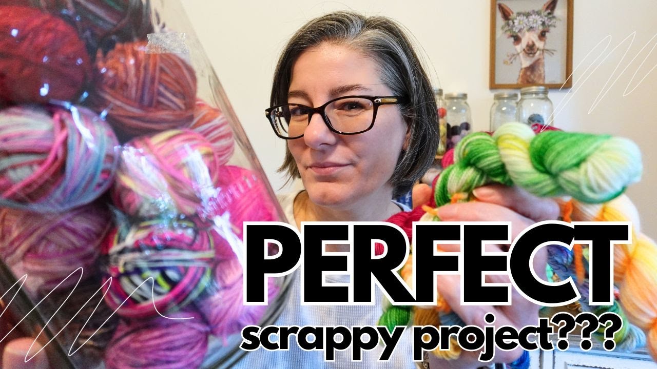 The PERFECT Scrappy Project? | Leftovers | Scraps | Advents | Mini Skeins | Knitting - YouTube