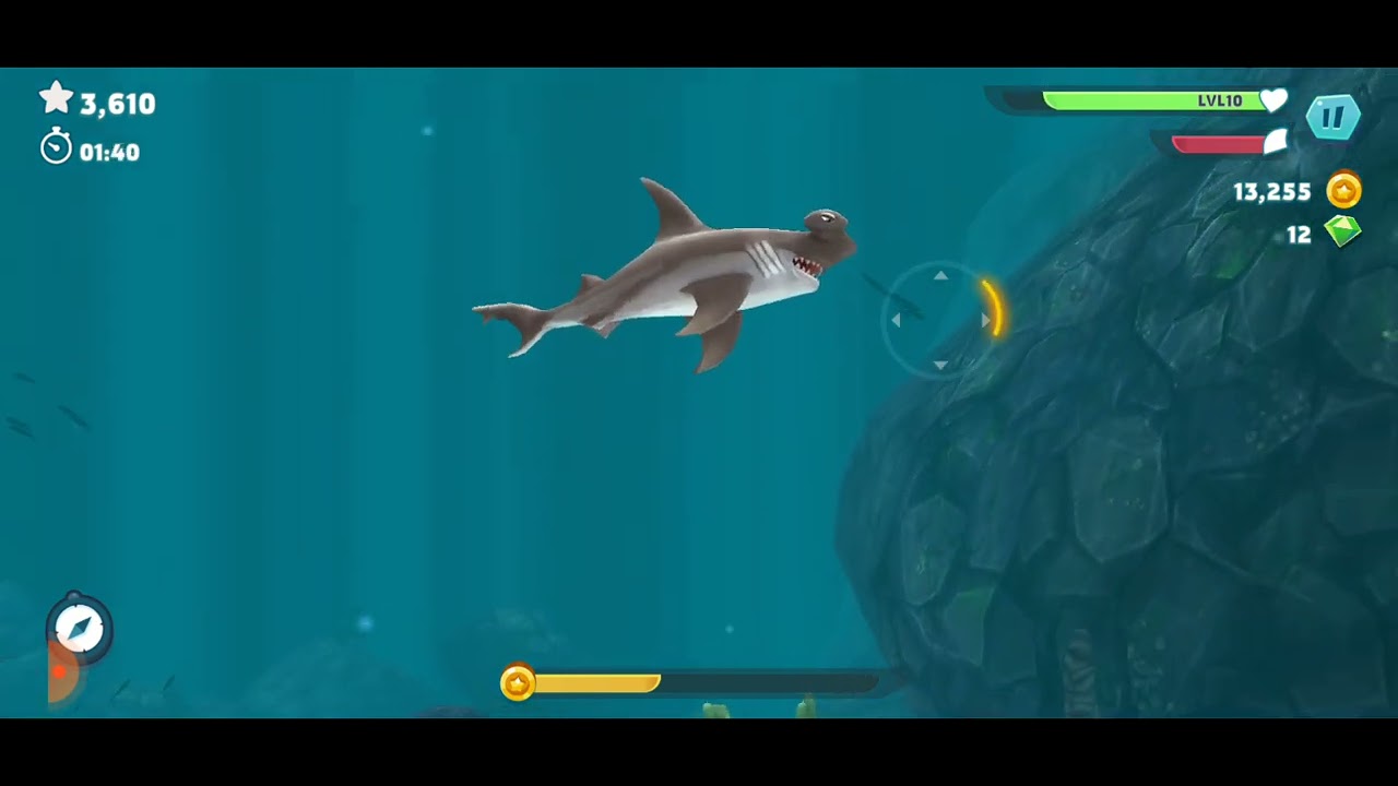 HUNGRY SHARK EVOLUTION || Hammerhead Shark Menemukan Semburan Lava ...