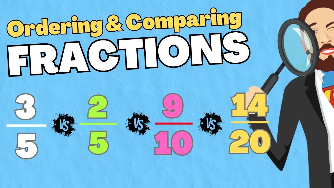 Compare And Order Fractions (With Denominators That Are Multiples ...