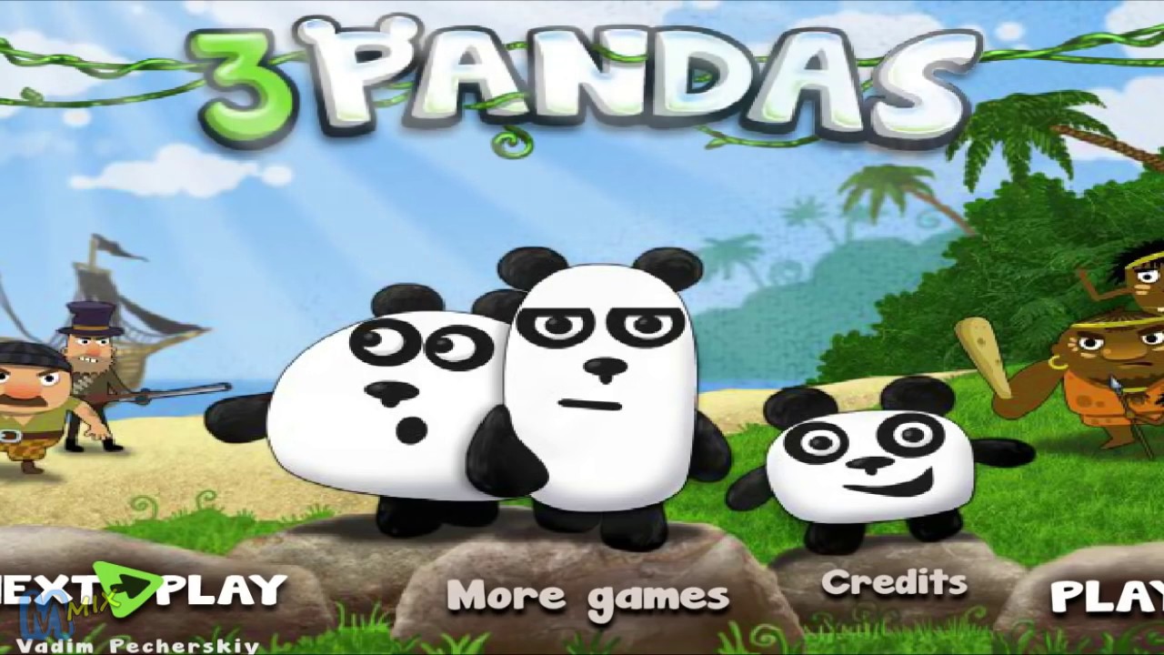 Три Панды спасаются от пиратов [1] Мульт игра для детей - YouTube