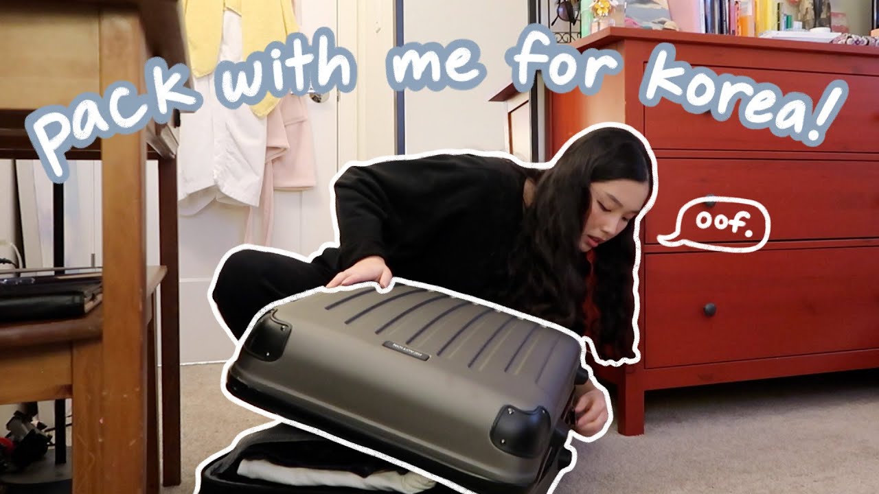 korea vlog: pack with me for korea! + a day in my life - YouTube