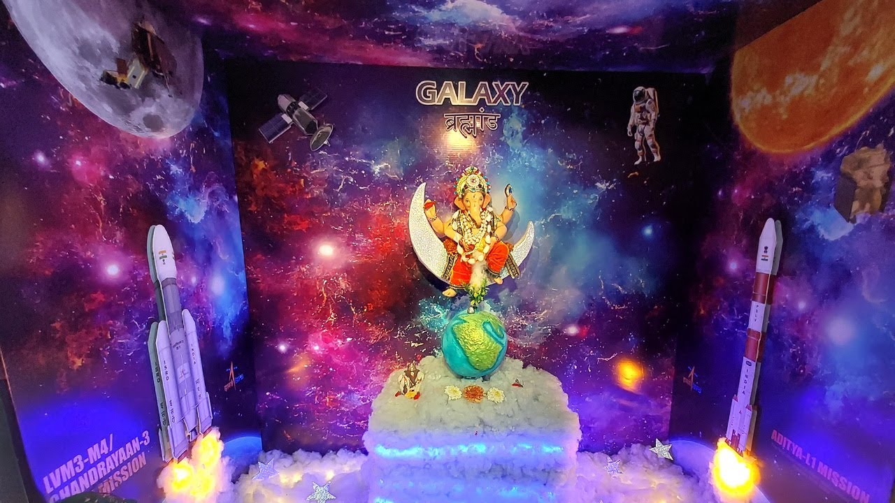 Ganpati Decoration Ideas for home | Theme based Ganpati Decoration ...