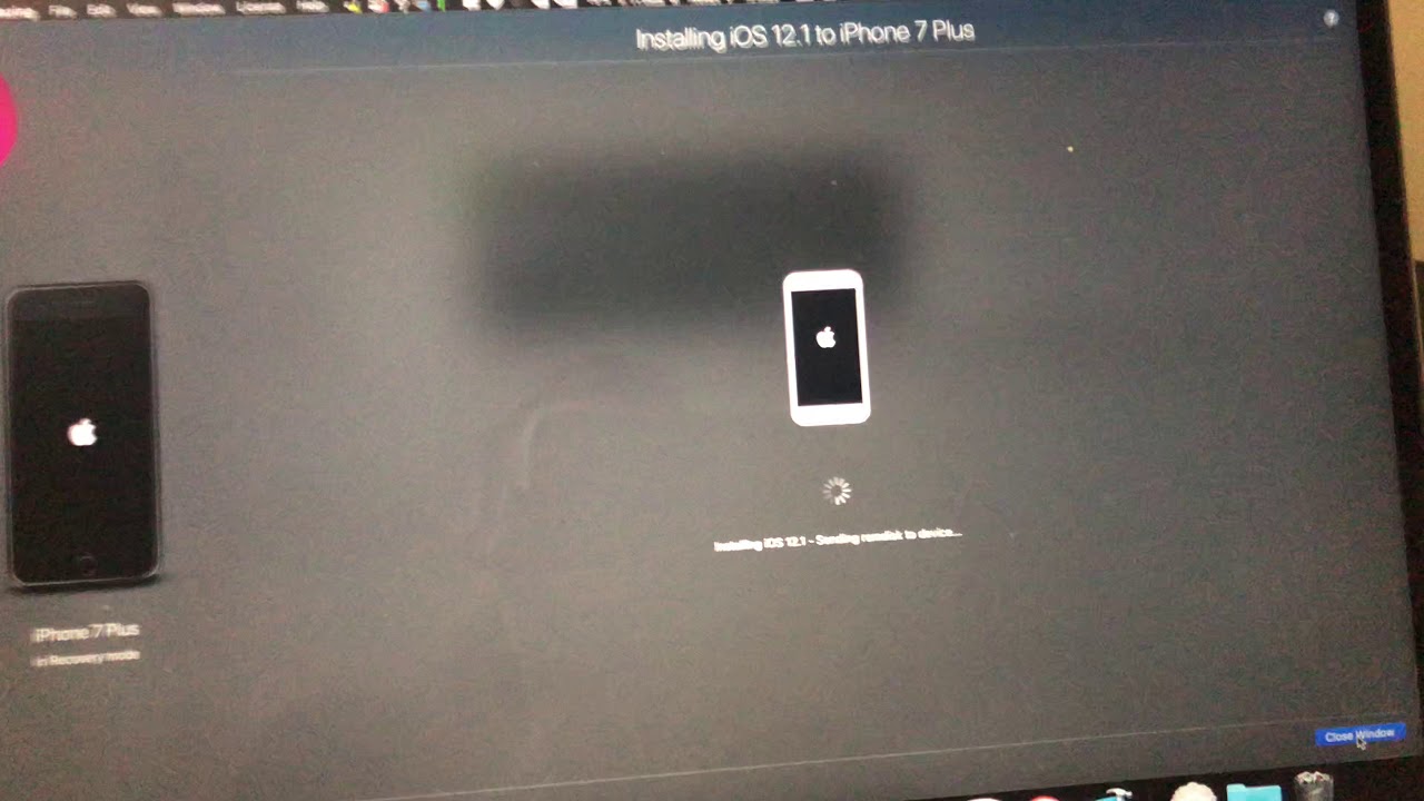 iPhone 7 plus stuck in recovery mode - YouTube