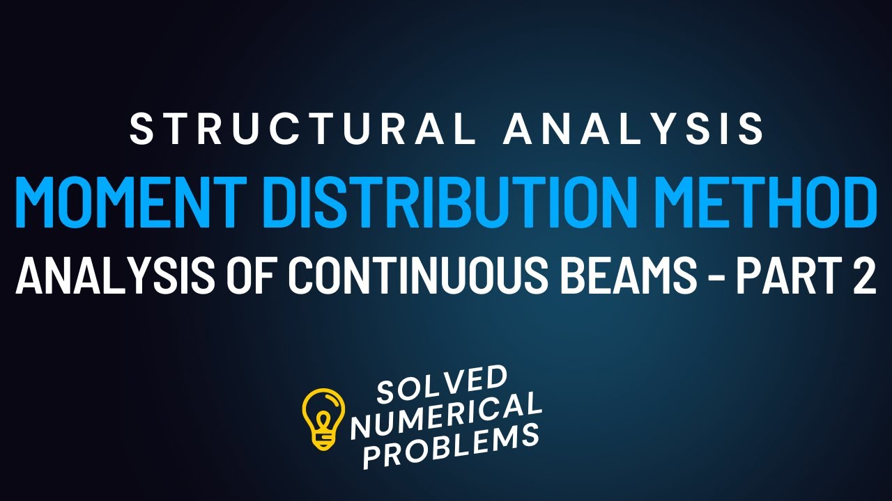 MOMENT DISTRIBUTION METHOD | ANALYSIS OF CONTINUOUS BEAMS | SOLVED ...