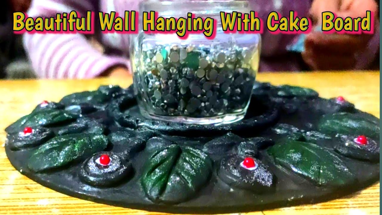 Cake Tray Reuse Idea || Cake Board Craft || Wall Hanging From Waste ...