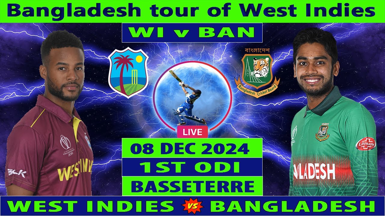 West Indies vs Bangladesh | WI vs BAN | 1st ODI of Bangladesh tour of ...