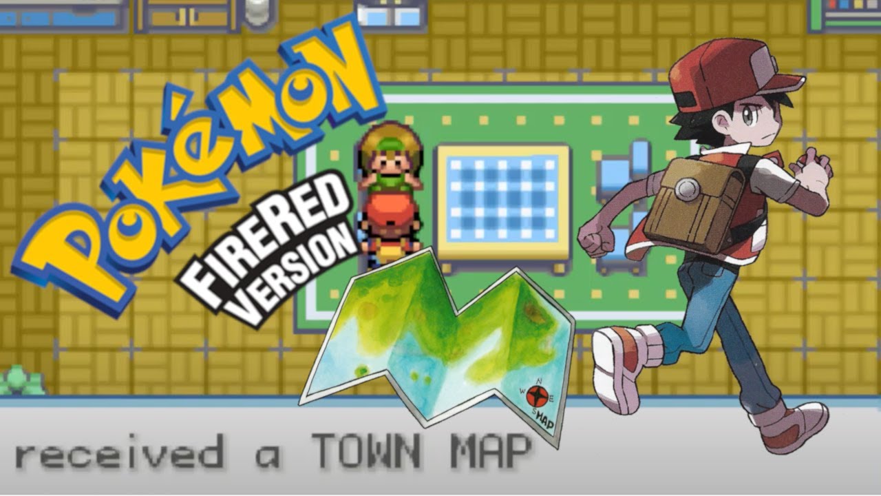 Where to get the Town Map in Pokemon FireRed and LeafGreen - YouTube