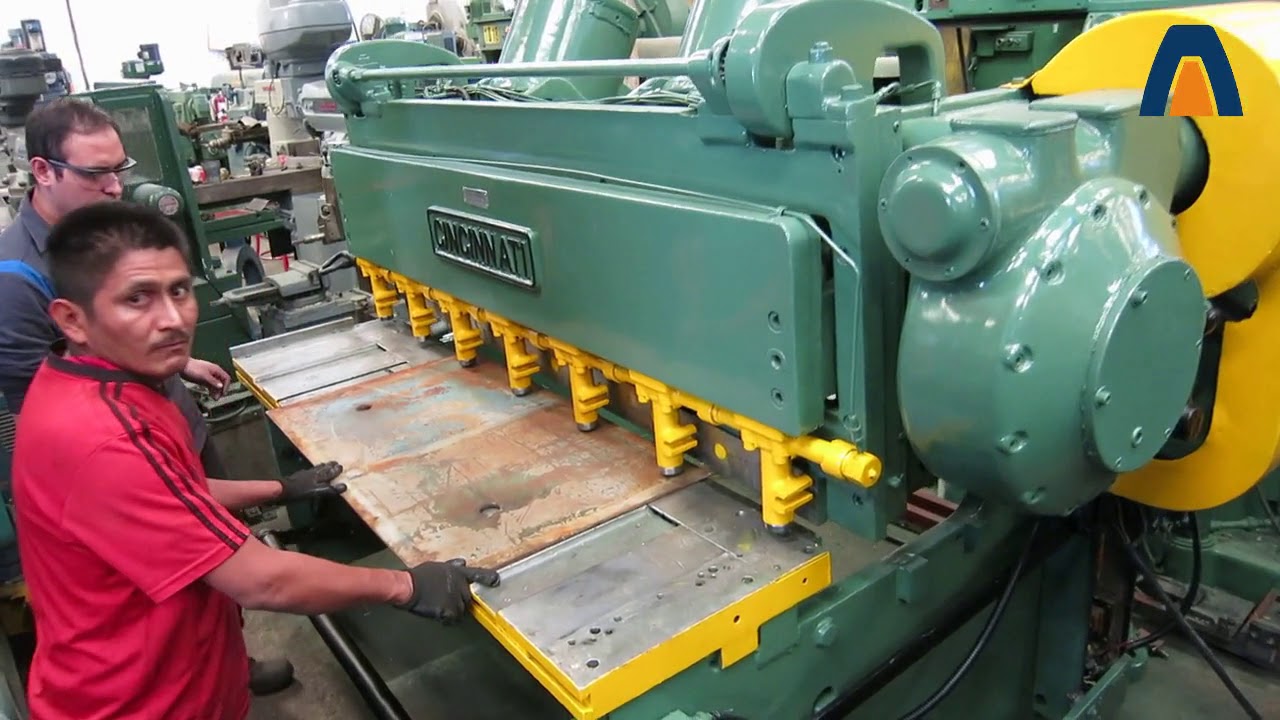 lac-241 Cizalla mecanica marca CINCINNATI - YouTube