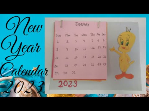 How To Make Calendar At Home | DIY Calendar 2023 - YouTube